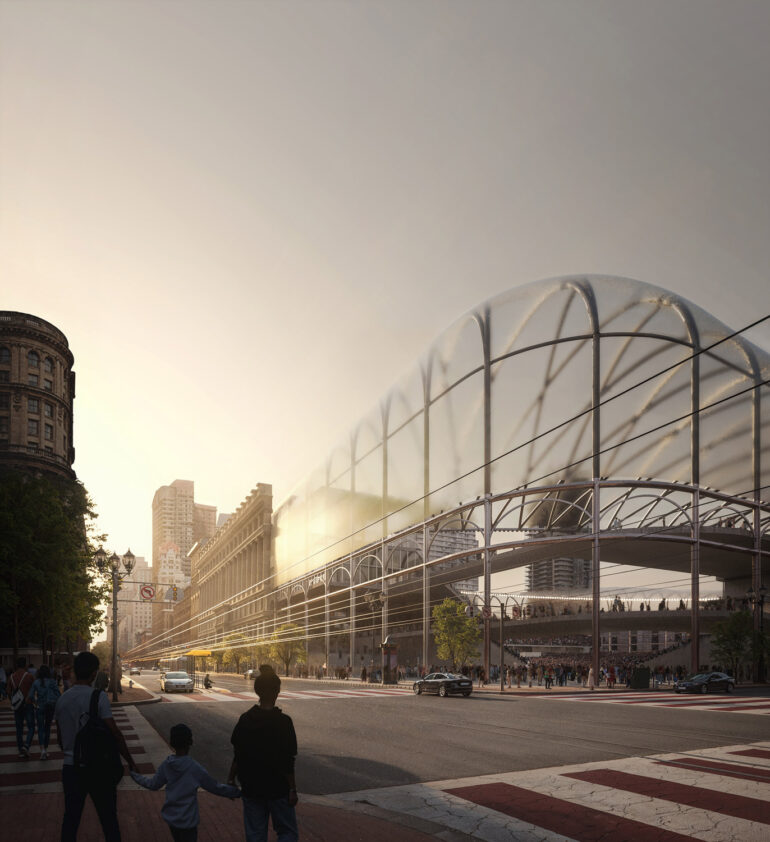 New Downtown Stadium Architectural Visualization | ZOA Studio